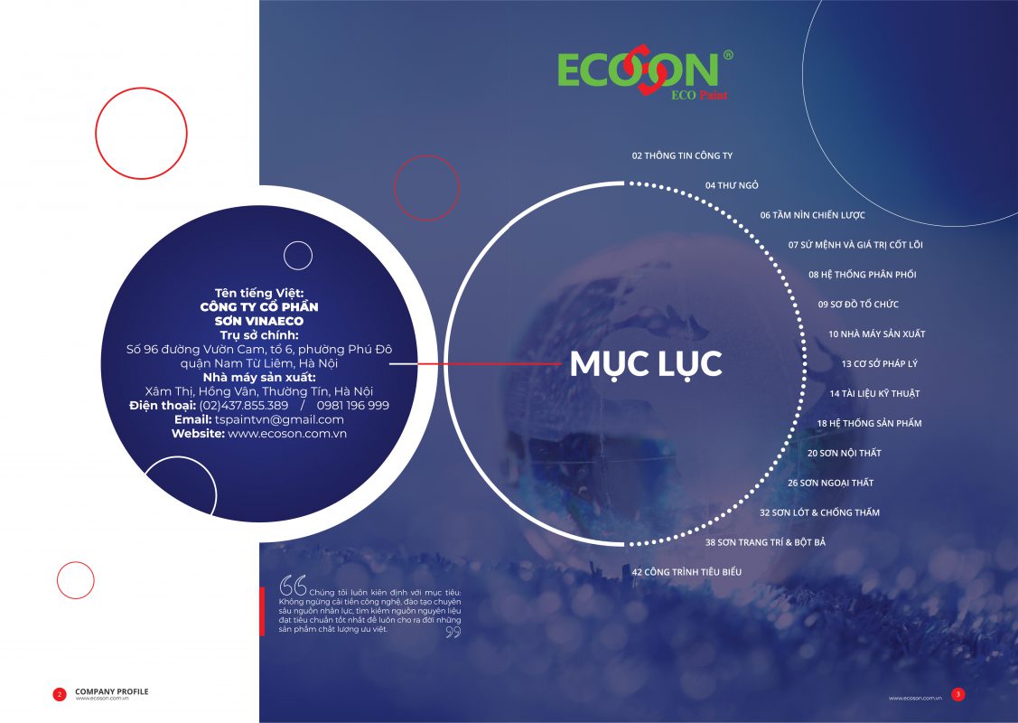 HỒ SƠ NĂNG LỰC - CÔNG TY CỔ PHẦN SƠN VINAECO